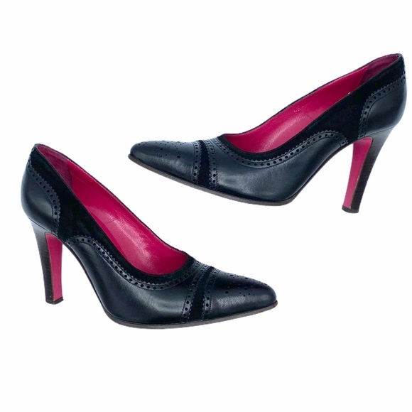 Emanuel Ungaro | Shoes | Emanuel Ungaro Leather Suede Spectator Pump Sz ...